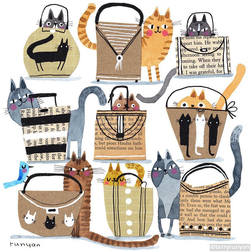 Purse Cats! – Terry Runyan Creative