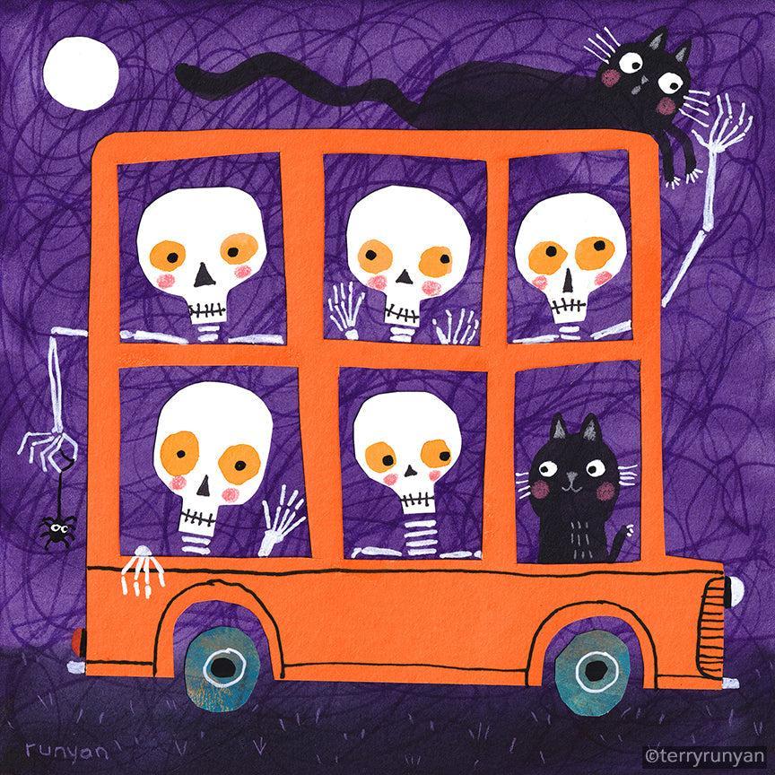 Bus of Bones! Happy Halloween! – Terry Runyan Creative