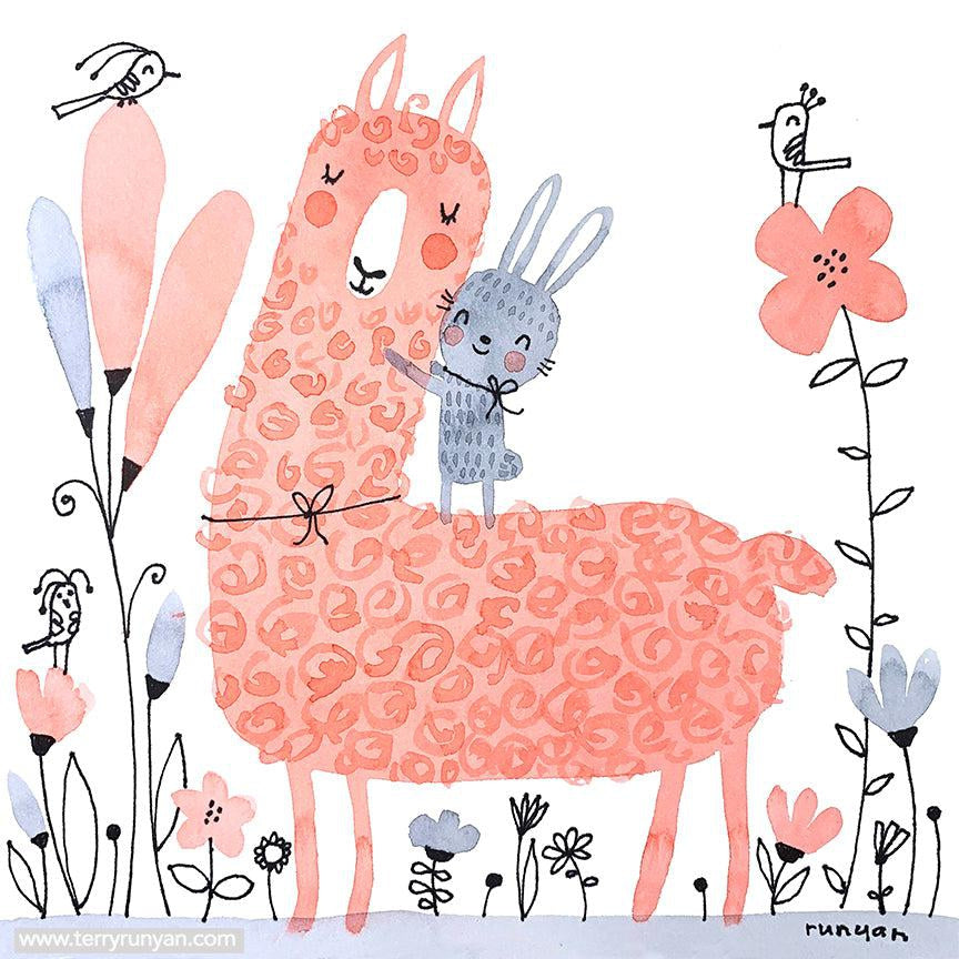 Llama Hug! – Terry Runyan Creative