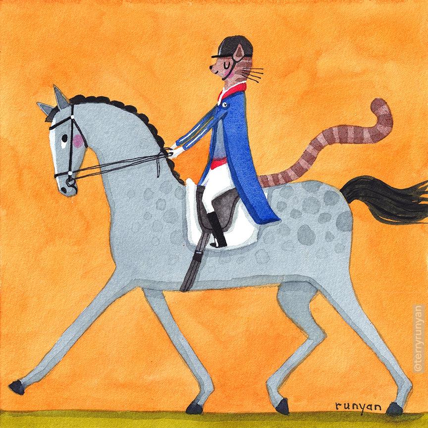 Dressage! Happy Olympic #caturday 😻🐴 – Terry Runyan Creative